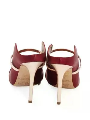 MALONE SOULIERS Maureen Pointed Toe Stiletto Mules - Red