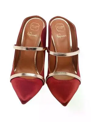 MALONE SOULIERS Malone Souliers Maureen Pointed Toe Stiletto Mules Red