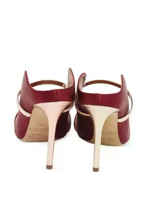 MALONE SOULIERS Maureen Pointed Toe Stiletto Mules - Red