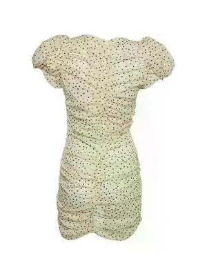 Magda Butrym Polka-dot-print Ruched Mini Dress