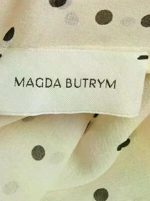 Magda Butrym Polka-dot-print Ruched Mini Dress