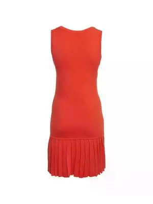 Moschino Sleeveless Pleated Skirt Mini Dress
