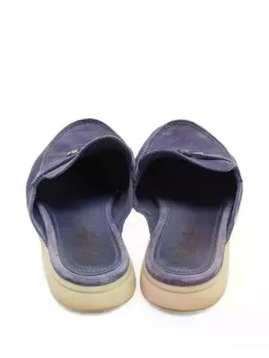 Loro Piana Charms Walk Suede Mules