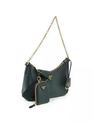 Prada Re-edition 2005 Saffiano Leather Shoulder Bag - Green