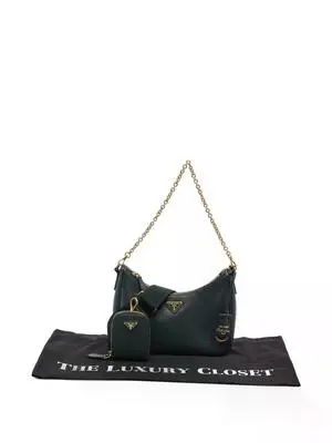 Prada Re-edition 2005 Saffiano Leather Shoulder Bag - Green