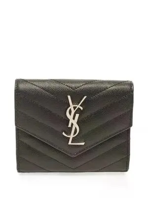 Saint Laurent 2018 Cassandre Matelass Leather Wallet