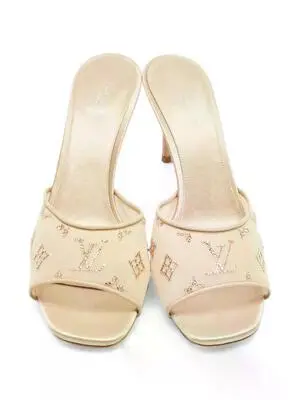LOUIS VUITTON Revival Crystal-embellished Heeled Sandals