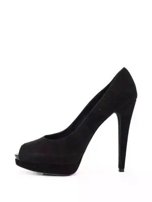 STUART WEITZMAN Peep-toe Platform Pumps - Black