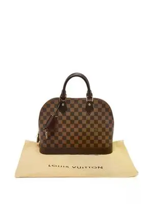 LOUIS VUITTON Alma Damier Ebene Tote Bag
