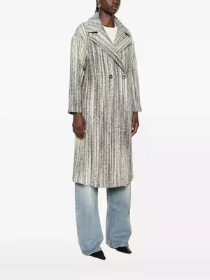 Momoni Chevron-pattern Double-breasted Coat