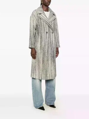 Momoni Chevron Pattern Double-breasted Coat
