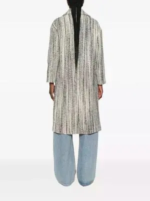 Momoni Chevron Pattern Double-breasted Coat