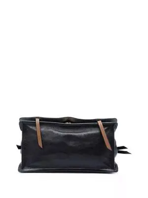 Prada Multicolore Glace Calf And Suede Patchwork Satchel