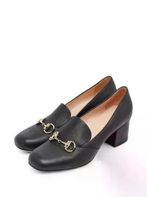Gucci Horsebit Block Heel Pumps