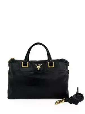 Prada 2013-2026 Vitello Satchel - Black