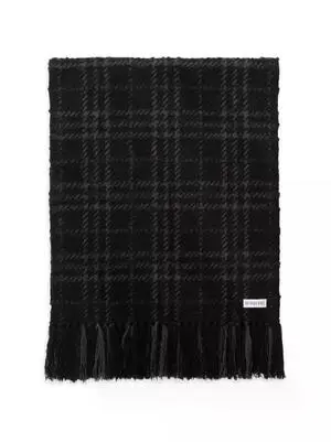 Burberry Embellished Check Bouclé Scarf