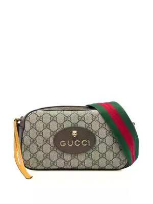 Gucci 2016-2026 Gg Supreme Web Neo Vintage Crossbody Bag - Neutrals