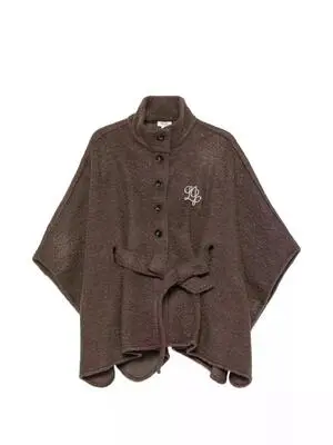 Liu Jo Belted Logo-embellished Cape