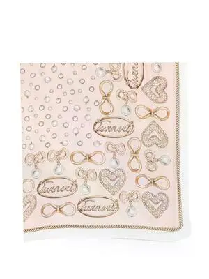 TWINSET Jewellery-print Scarf - Pink