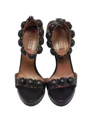Alaïa Studded Platform Sandals