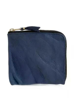 Comme Des Garçons Grained Leather Wallet - Blue