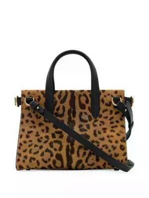 Burberry Mini Leopard-print Cotswolds Tote Bag