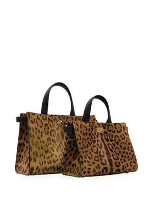 Burberry Mini Leopard-print Cotswolds Tote Bag