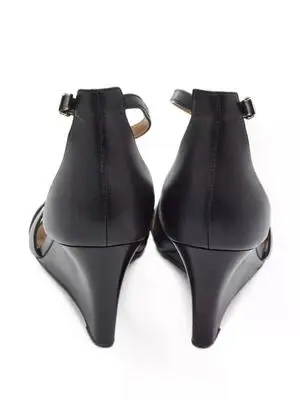 Hermès Legend H Cut-out Wedge Sandals
