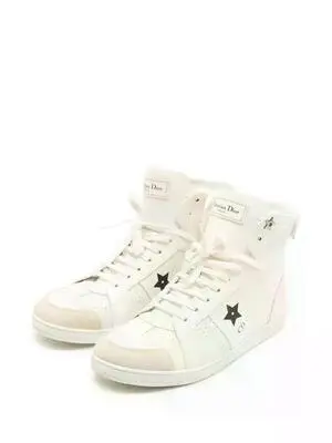 Dior Star Lace-up High-top Sneakers