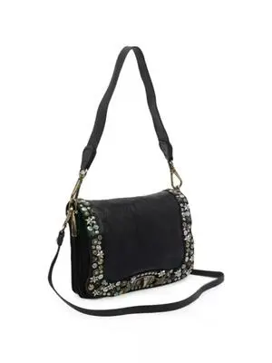 CAMPOMAGGI Perla Studded Leather Shoulder Bag