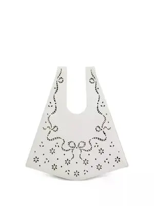 Simone Rocha Lasercut Lace-effect Handbag - White