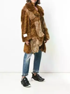 Stella McCartney Faux Fur Patchwork Coat
