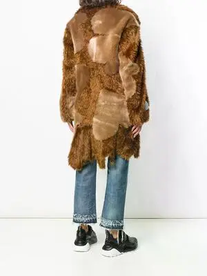 Stella McCartney Faux Fur Patchwork Coat