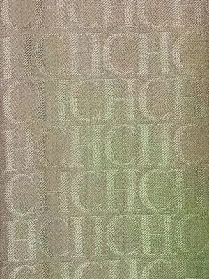 Carolina Herrera Monogram Frayed Shawl