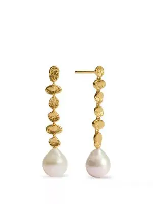 Monica Vinader Capri Baroque Pearl Drop Earrings