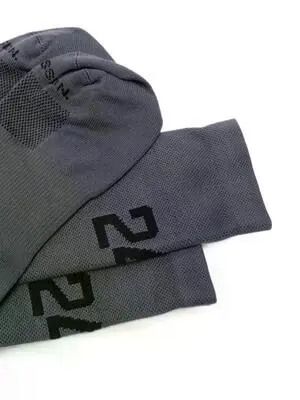 REPRESENT Logo Intarsia Mesh-panel Socks