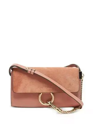 Chloé Faye Ring-detail Crossbody Bag - Pink