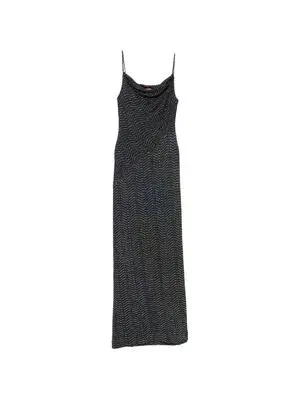 Missoni Zigzag-knit Cowl-neck Maxi Dress