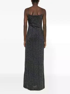 Missoni Zigzag-knit Cowl-neck Maxi Dress