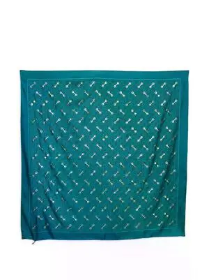 Gucci Monogram Horsebit Scarf - Green