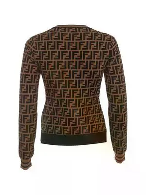Fendi Zucca Pattern Knit Sweater