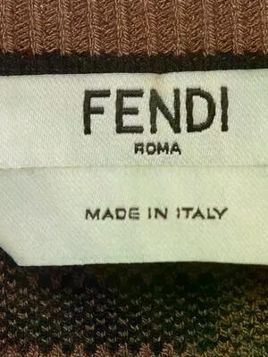 Fendi Zucca Pattern Knit Sweater