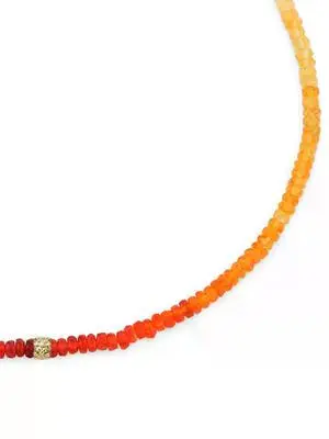 SYDNEY EVAN Daisy Diamond And Opal Necklace