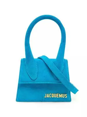 Jacquemus Mini Le Chiquito Suede Tote Bag - Blue