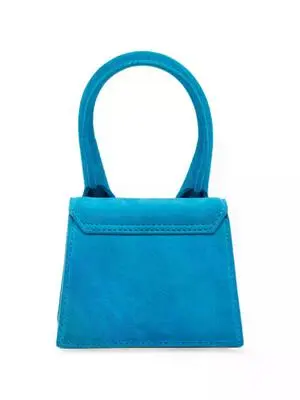 Jacquemus Mini Le Chiquito Suede Tote Bag - Blue