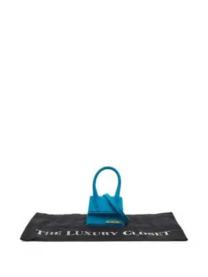 Jacquemus Mini Le Chiquito Suede Tote Bag - Blue