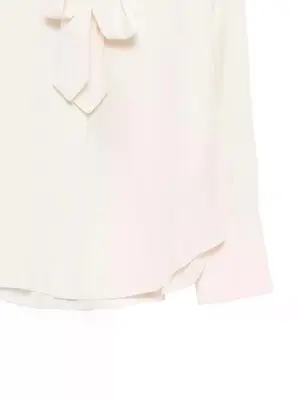 Seventy Pussy-bow Long Sleeve Blouse - Neutrals