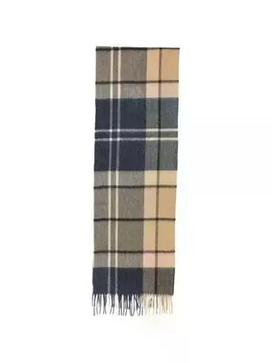 Barbour Carrbridge Tartan Check-fringed Scarf - Neutrals
