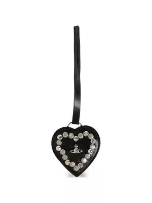 VIVIENNE WESTWOOD Heart Mirror Charm - Black