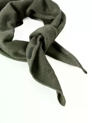 Brunello Cucinelli Cashmere Foulard With Monili - Green